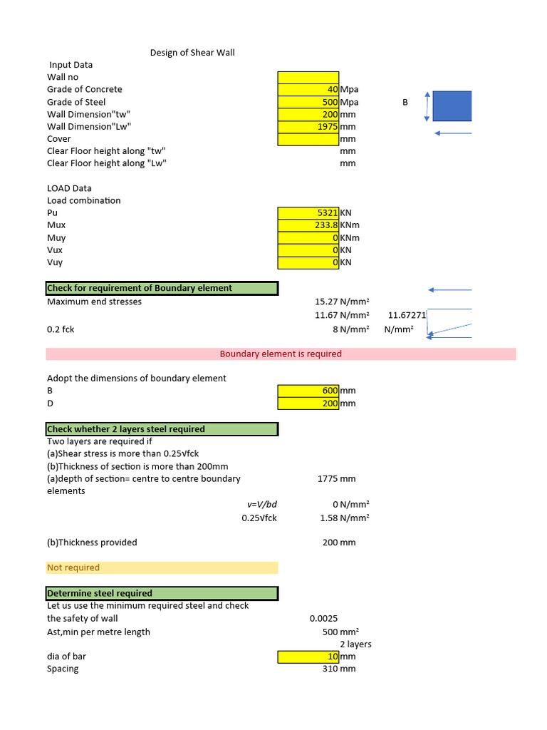 Shear Wall Design | PDF | Mechanical Engineering | Applied And Interdisciplinary Physics