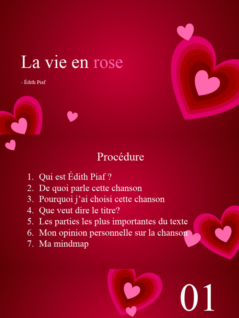 La Vie en Rose - Édith Piaf | PDF | Poésie