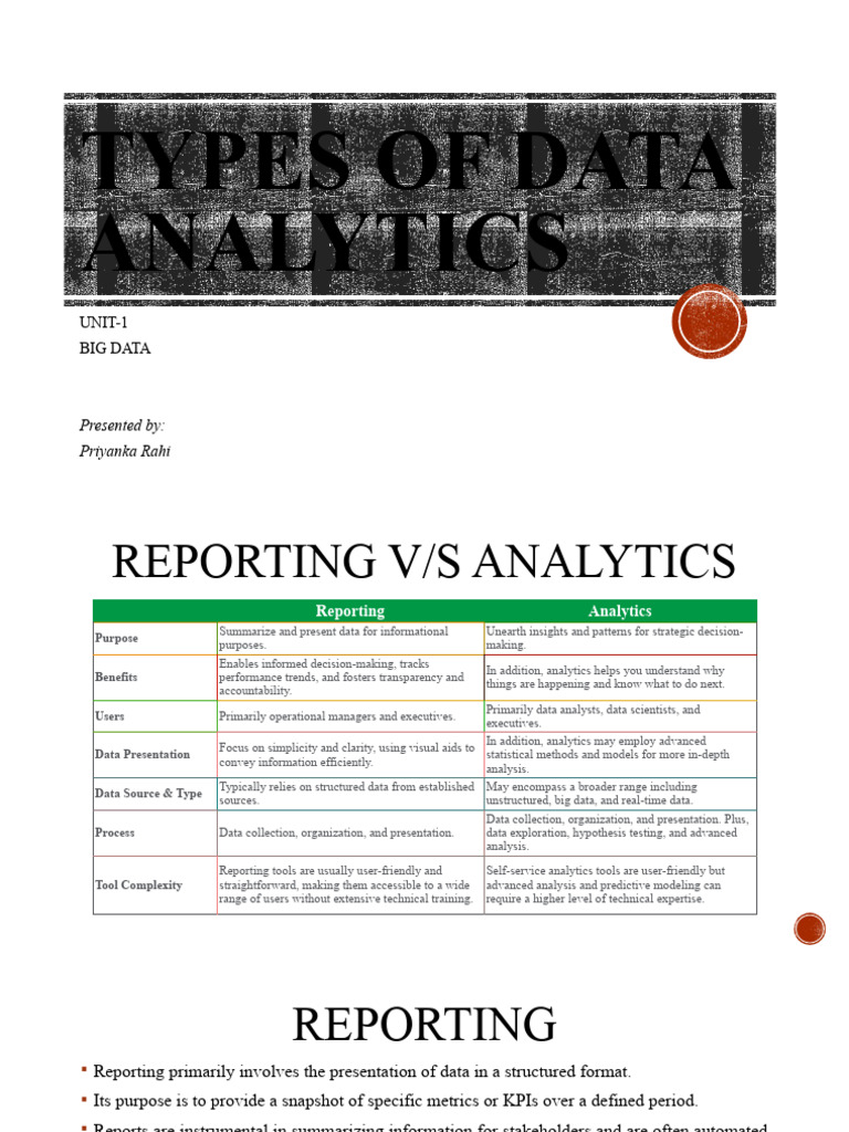 BigData_DataAnalyticsTypes | PDF | Analytics | Predictive Analytics