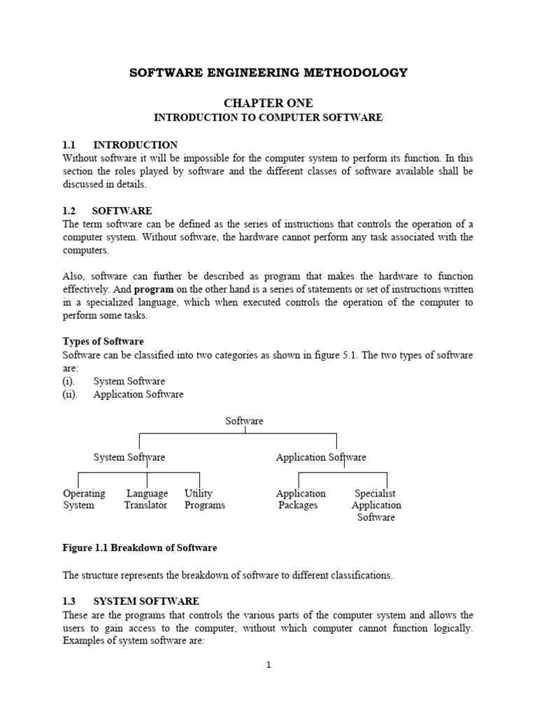 CSC 407 Soft Eng Chapt 1 To 3 | PDF | Programming | Computer Program