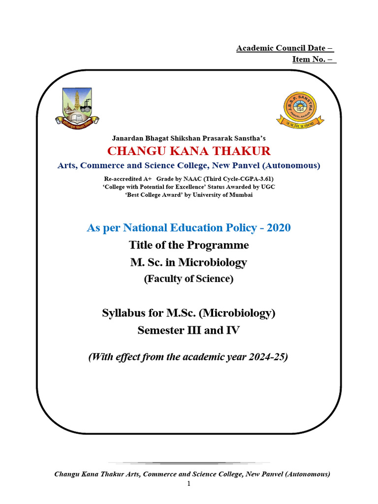 07 Msc Sem Iv Paper 1 Download Free Pdf Biotechnology Water Pollution