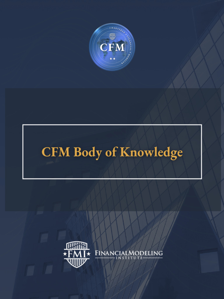 CFM Body of Knowledge | PDF