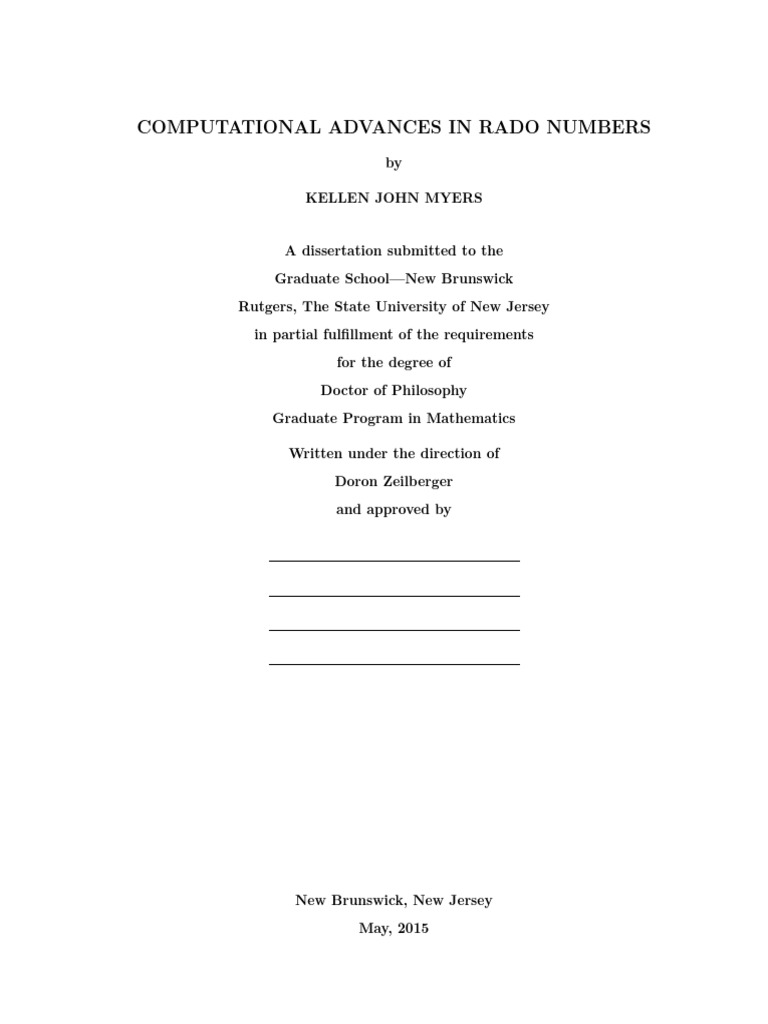 Kellen Myers Thesis | PDF | Equations | Variable (Mathematics) Kellen Myers Thesis | PDF | Equations | Variable (Mathematics)