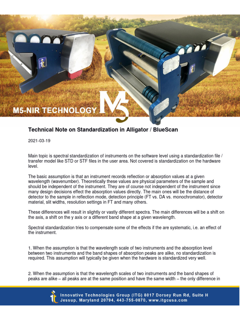 Standardization Explanation | PDF | Absorption Spectroscopy | Optics