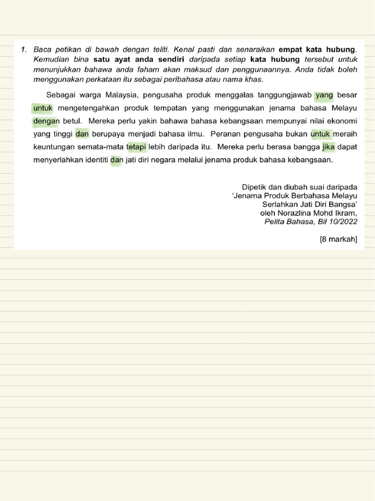 Morfologi Latihan 2022 | PDF Morfologi Latihan 2022 | PDF