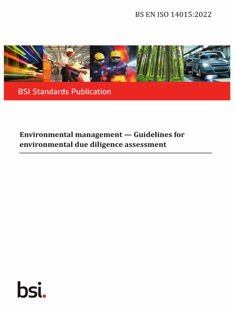 ISO 14015:2022 Environmental Guidelines | PDF | Risk | International ...