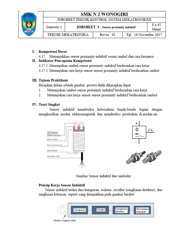 Jobsheet Sensor | PDF