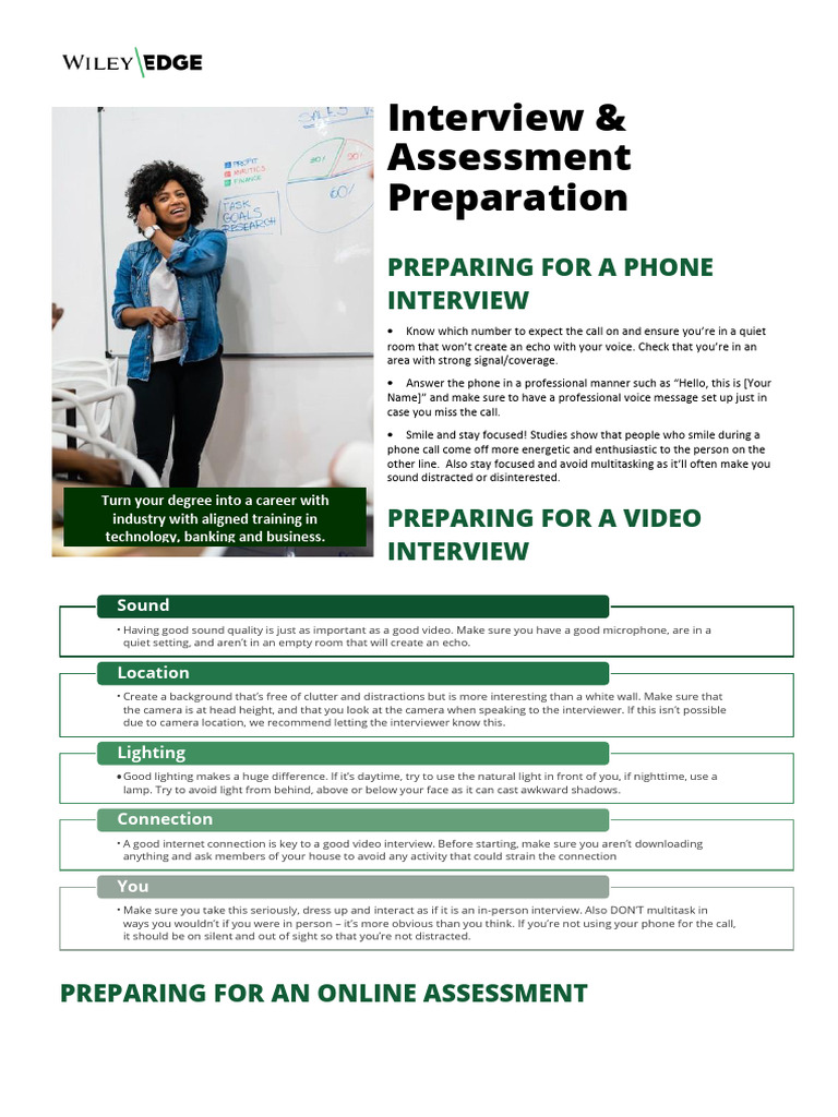 Wiley Edge - Candidate Interview Preparation - Uk | PDF | Experience ...