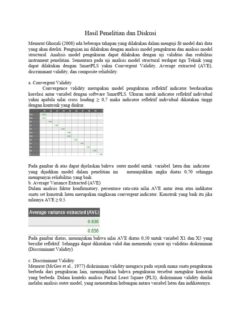 Hasil Penelitian Dan Diskusi SEB | PDF