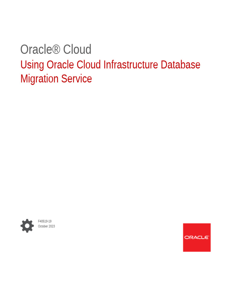 Using Oracle Cloud Infrastructure Database Migration Service | PDF | Databases | Cloud Computing
