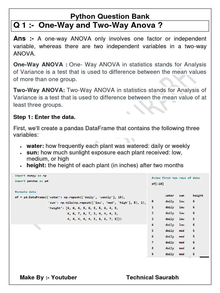 MCA Question bank | PDF | Regression Analysis | Dependent And ...