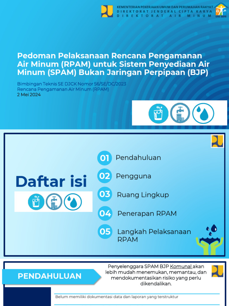 Pedoman RPAM untuk SPAM BJP Komunal | PDF