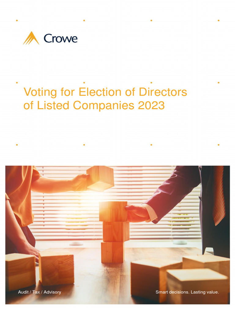 Voting For Election of Directors of Listed Companies 2023 | PDF ...