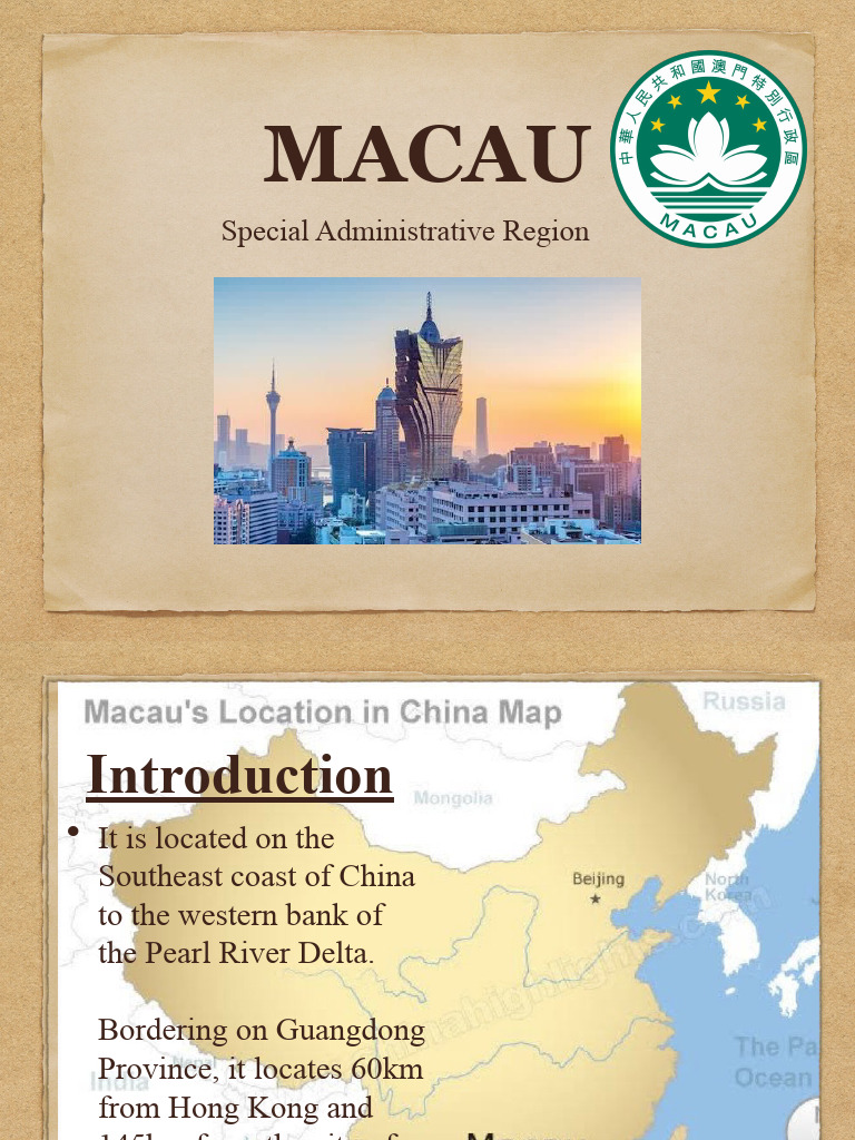 MACAU Special Administrative Region | PDF | Macau | China