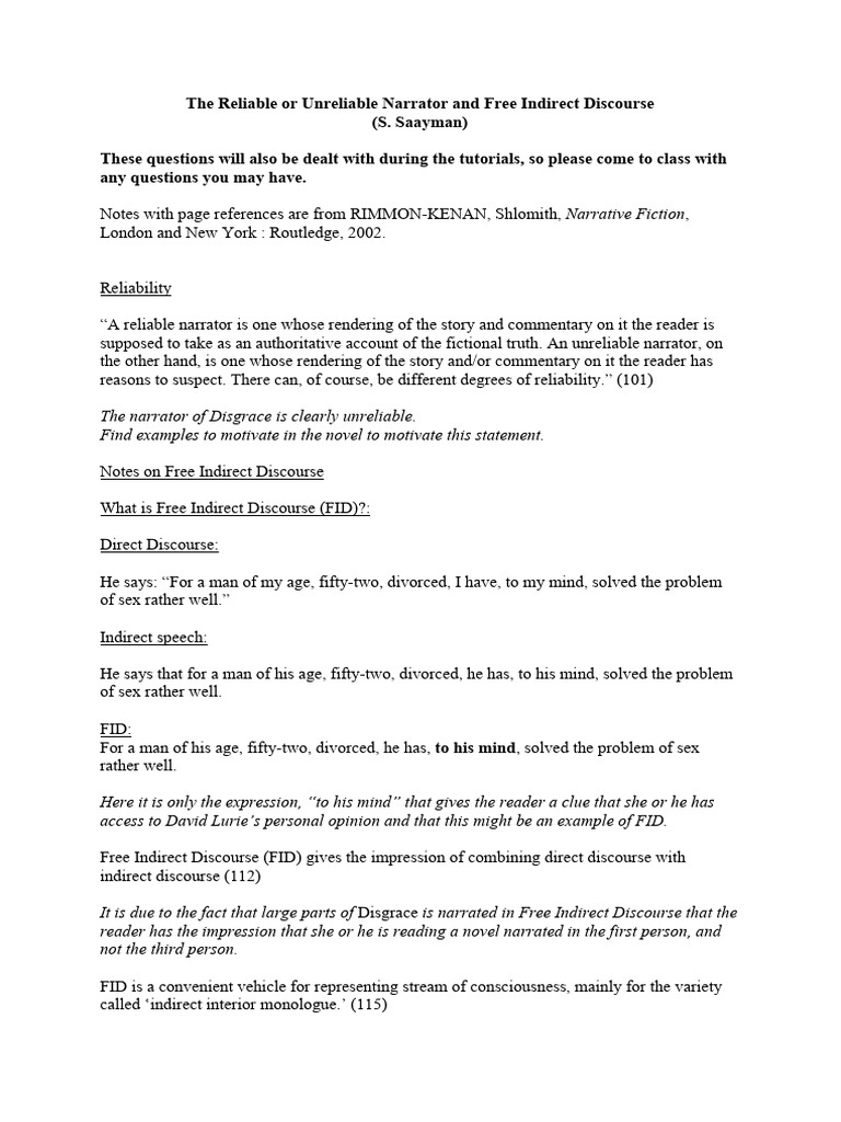 TD 2 | PDF | Narration