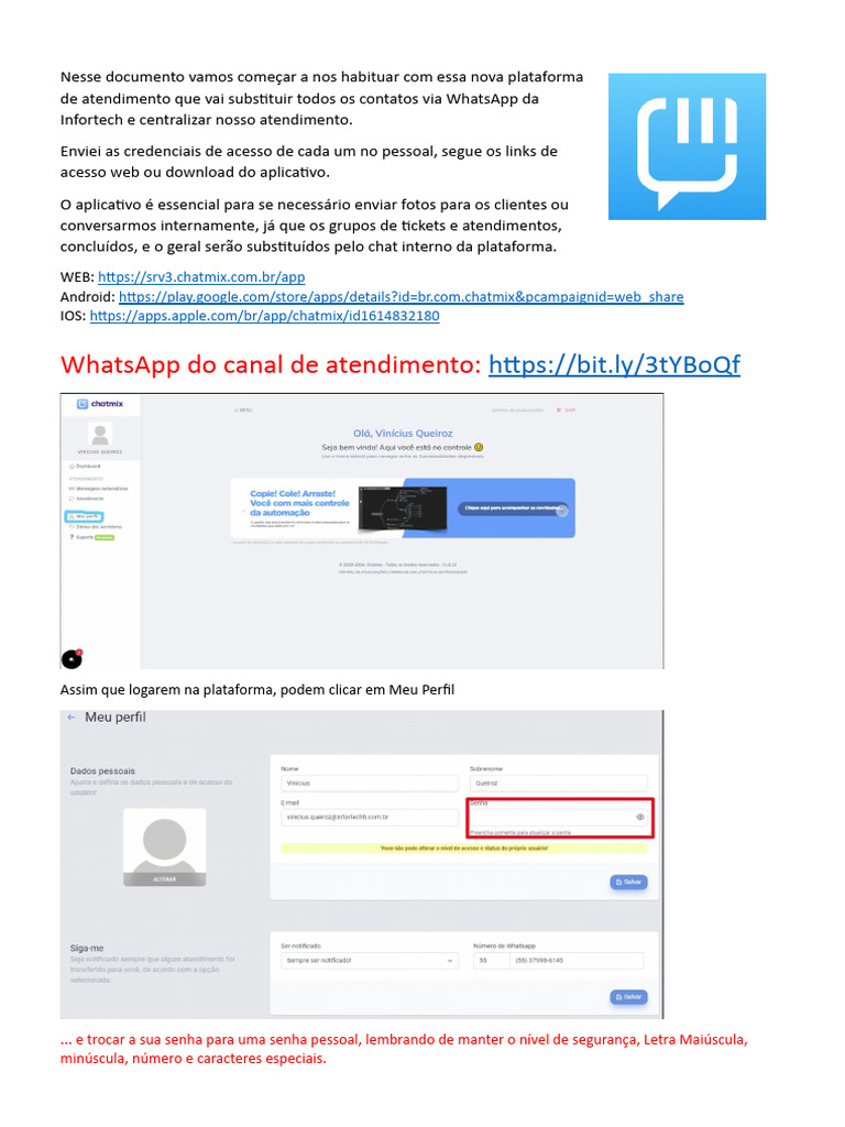 Manual de Utilizacao Do ChatMix | PDF | Informática
