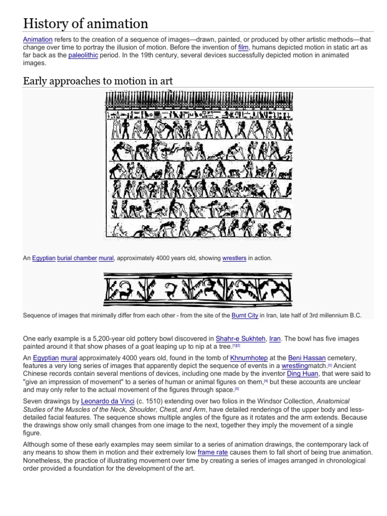 History of Animation | PDF | Animation