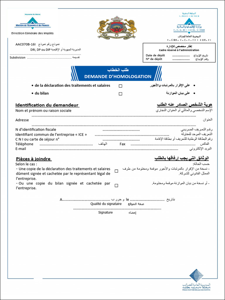 Demande D'homologation | PDF