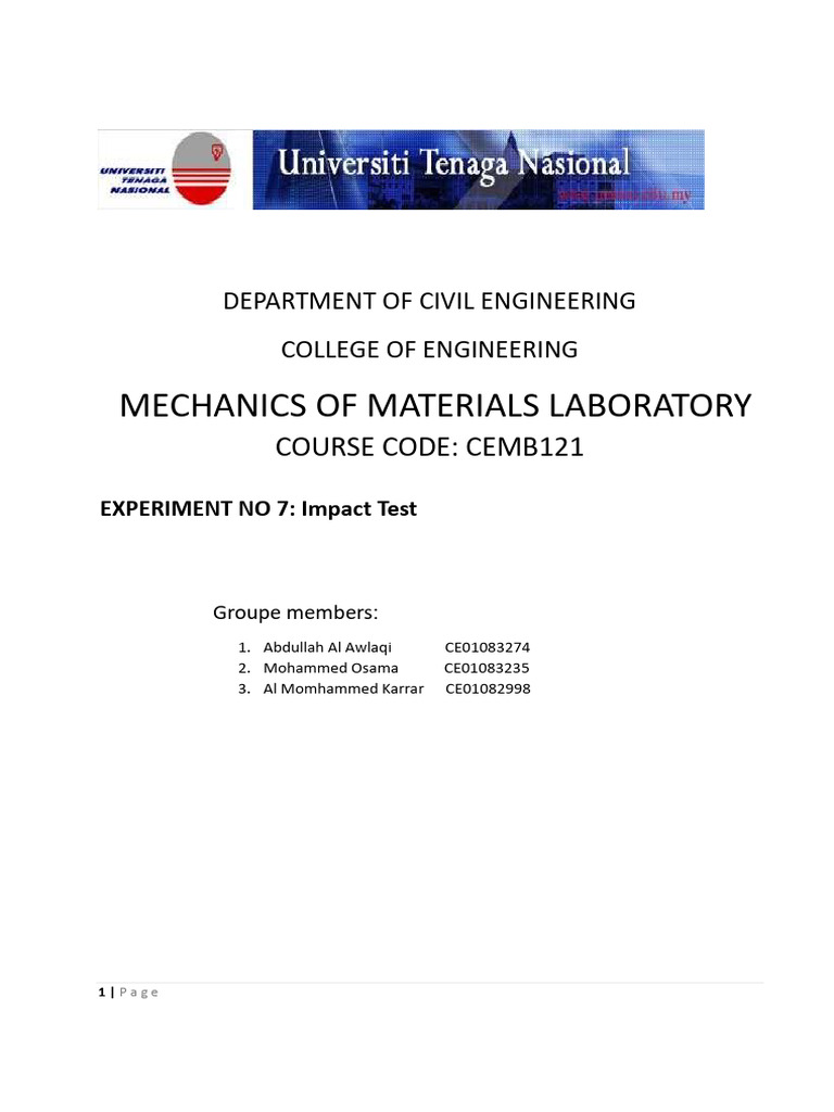 exp7_CEMB121 | Download Free PDF | Ductility | Deformation (Engineering)