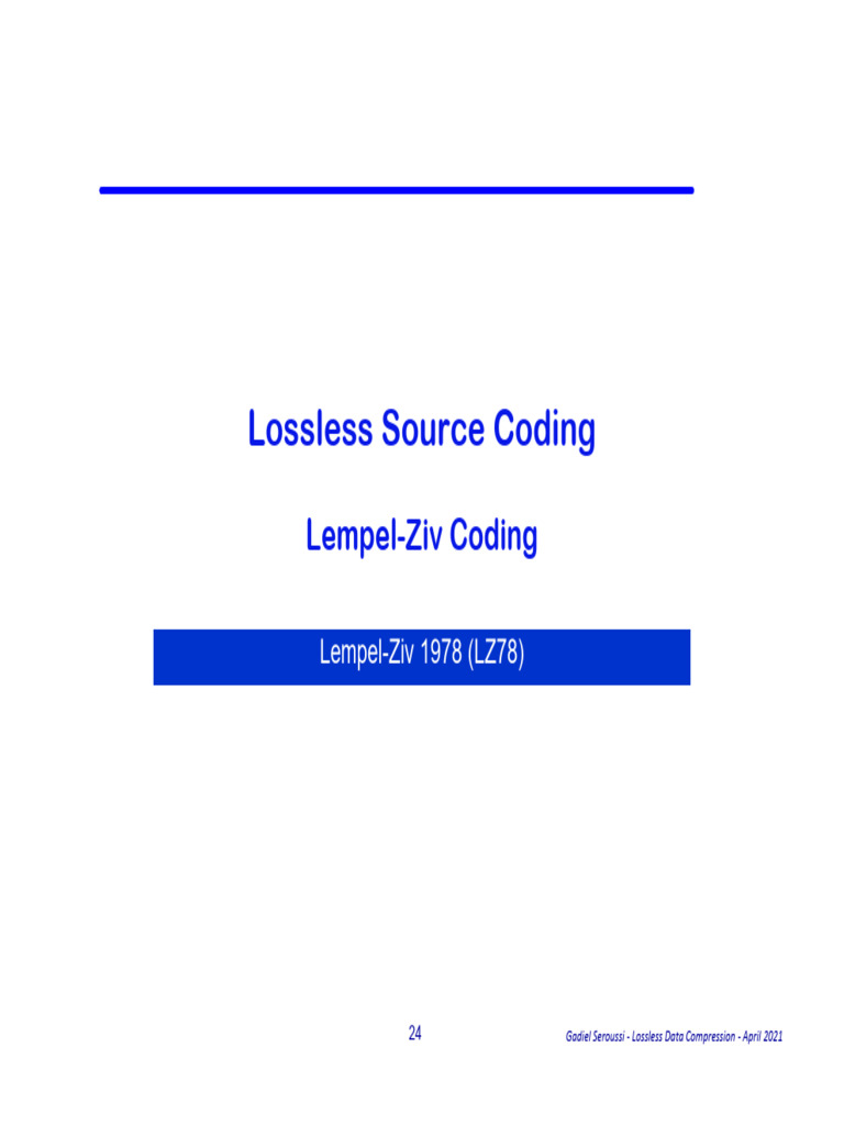 charla5LZ-LZ78a | Download Free PDF | Computer Data | Computer Science