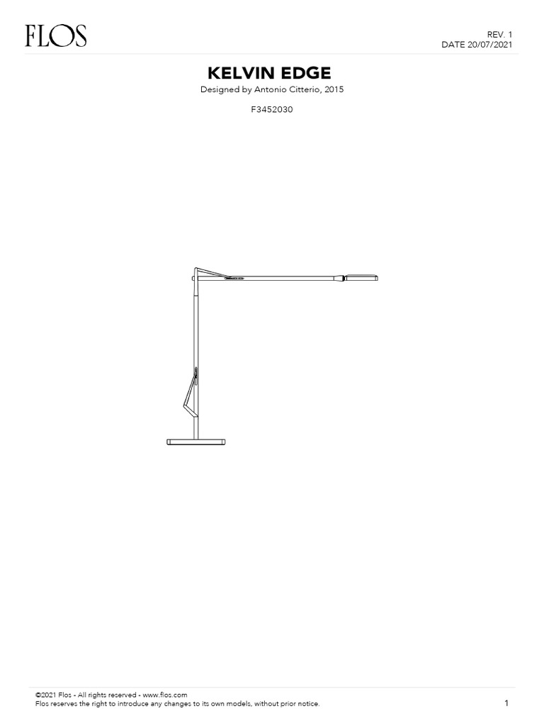 F3452030 Kelvinedge Flos Spare Parts Sheet EN | PDF | Electrical ...