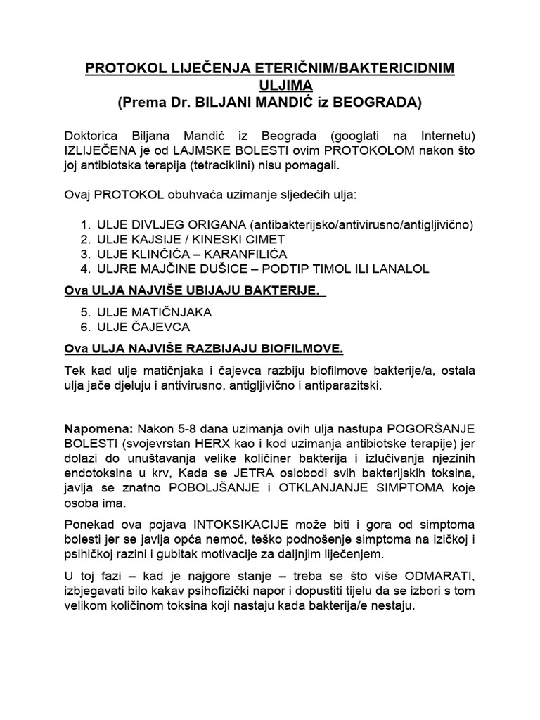 PROTOKOL-ETERIČNIM-ULJIMA-dr.-BILJANA-MANDIĆ | PDF