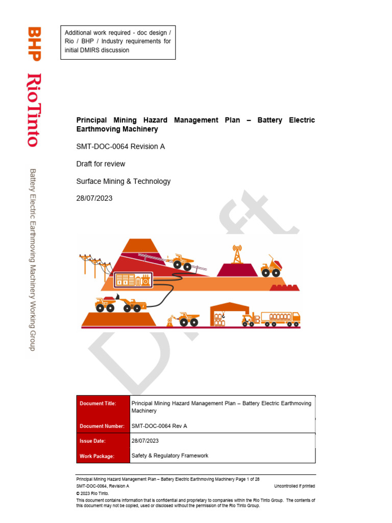 Principal Mining Hazard Management Plan Electrification Draft Rev 1 ...