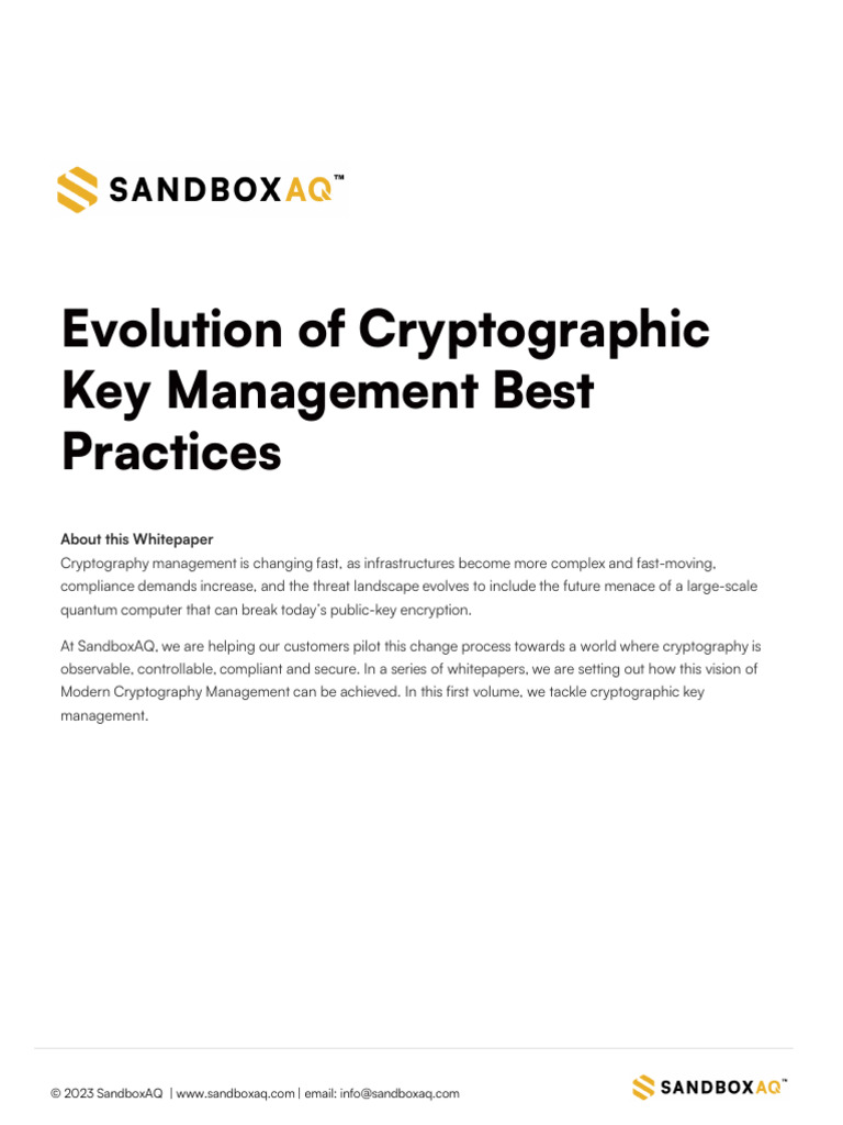 A Guide For Cybersecurity Executives | PDF | Cryptography | Public Key Cryptography