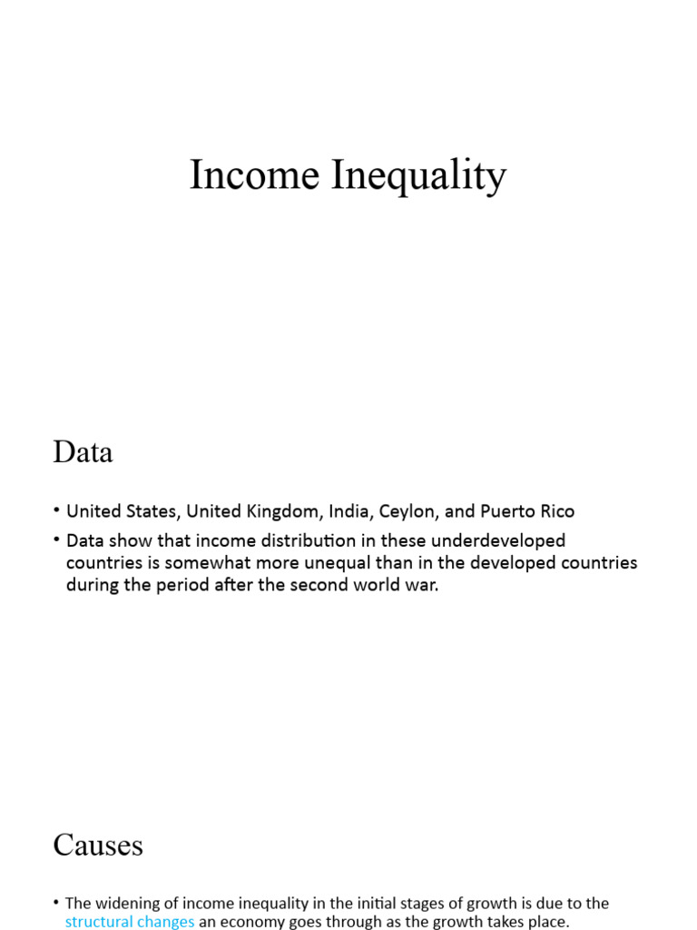 Economic Growth and Inequality | PDF | Economic Inequality ...