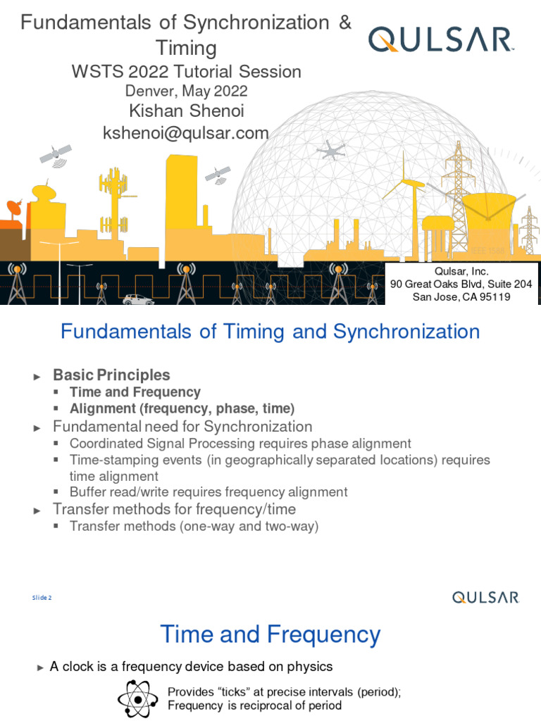 01 Kishan Shenoi - Fundamentals of Timing and Synchronization | PDF | Signal To Noise Ratio ...