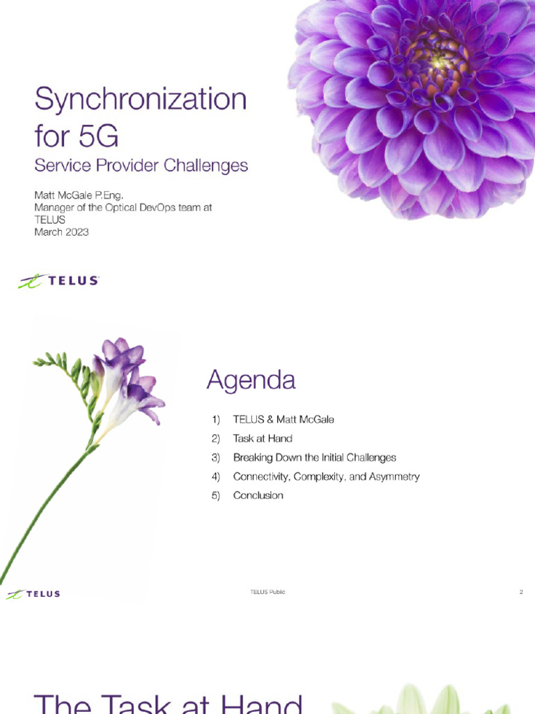 01-Matt-McGale.Synchronization-for-5G-Service-Provider-Challenges | PDF