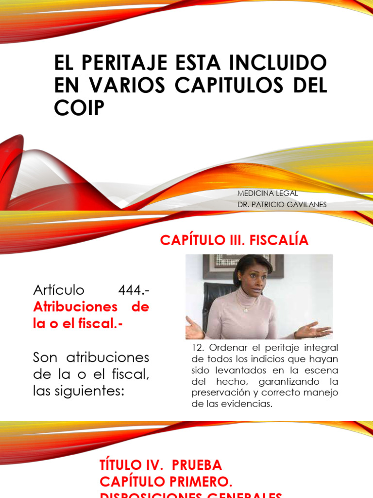 32 - El COIP y El Peritaje | PDF | Testigo experto | Experto