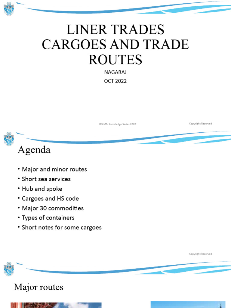 2022 LT CARGOES AND TRADE ROUTES | Download Free PDF | Supply Chain ...