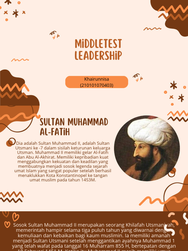 Biografi Sultan Muhammad Al-Fatih | PDF | Politik | Sejarah