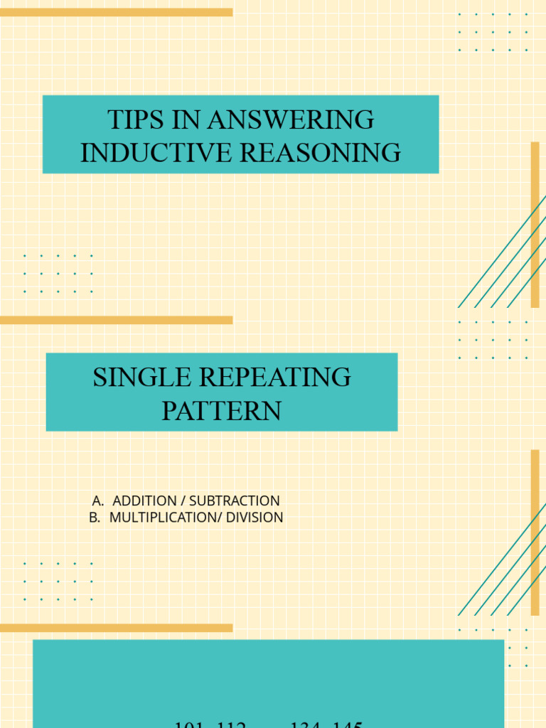 Inductive Reasoning Tips | PDF | Cognitive Science | Cognition