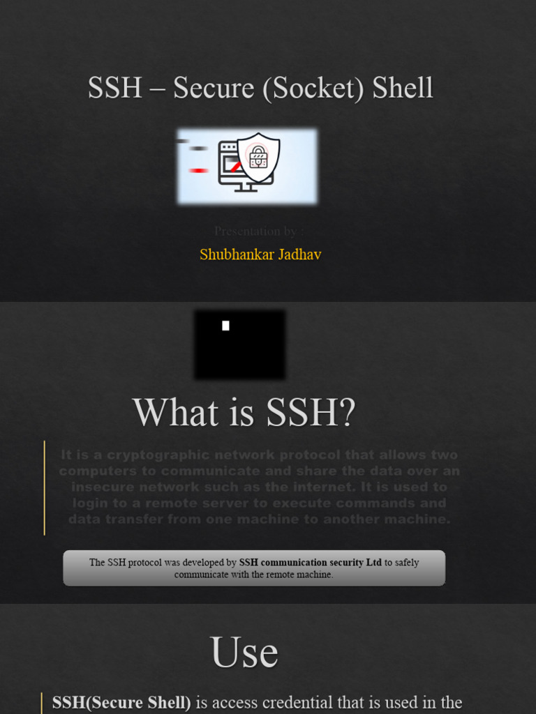SSH - Secure (Socket) Shell | PDF | Key (Cryptography) | Public Key ... SSH - Secure (Socket) Shell | PDF | Key (Cryptography) | Public Key ...