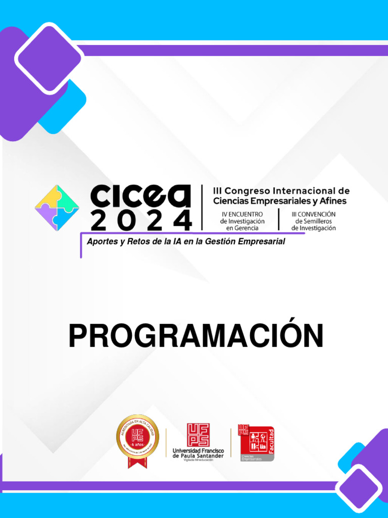 Programación CICEA 2024 | PDF | Colombia | Economias
