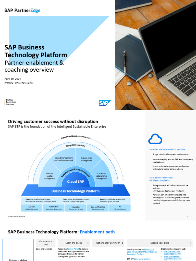 SAP BTP - Enablement For Partners - Overview | PDF | Cloud Computing | Artificial Intelligence