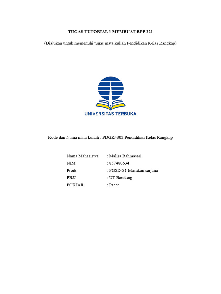 TT1 - Rencana Pelaksanaan Pembelajaran PKR Model 221 | PDF | Karier & Perkembangan