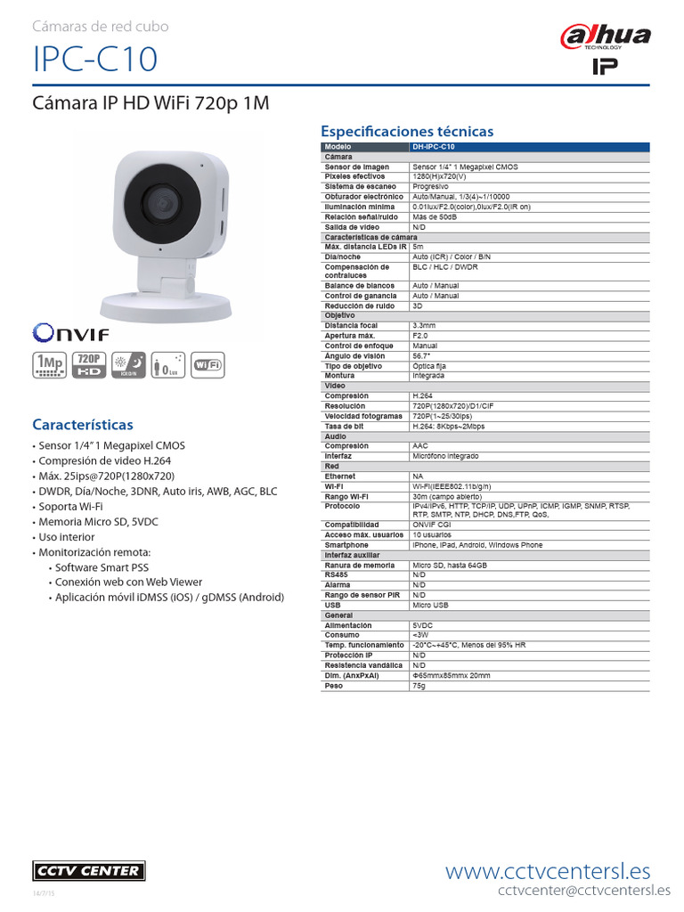 IPC-C10 Esp | PDF | Wifi | Yo telefono
