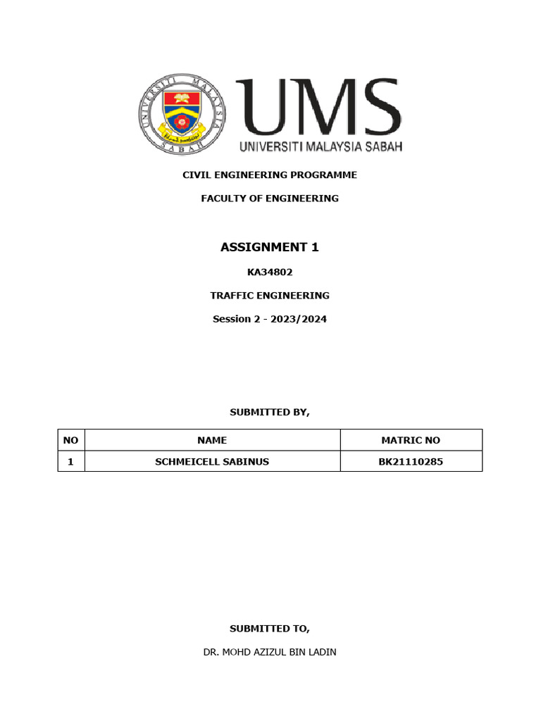 Sustainable Transport Strategy Assignment 1 - Schmeicell Sabinus Bk21110285 | PDF | Sustainable ...
