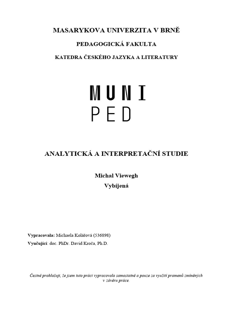 Vybíjená - Michal Viewegh | PDF Vybíjená - Michal Viewegh | PDF