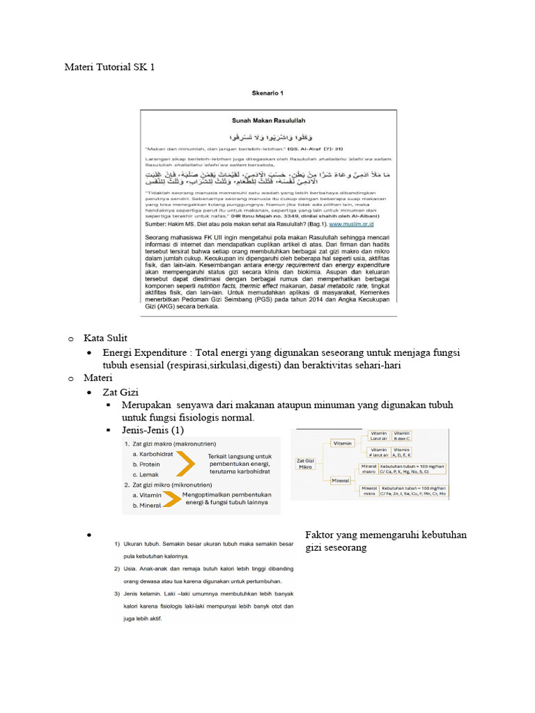 Materi Tutorial SK 1 | PDF