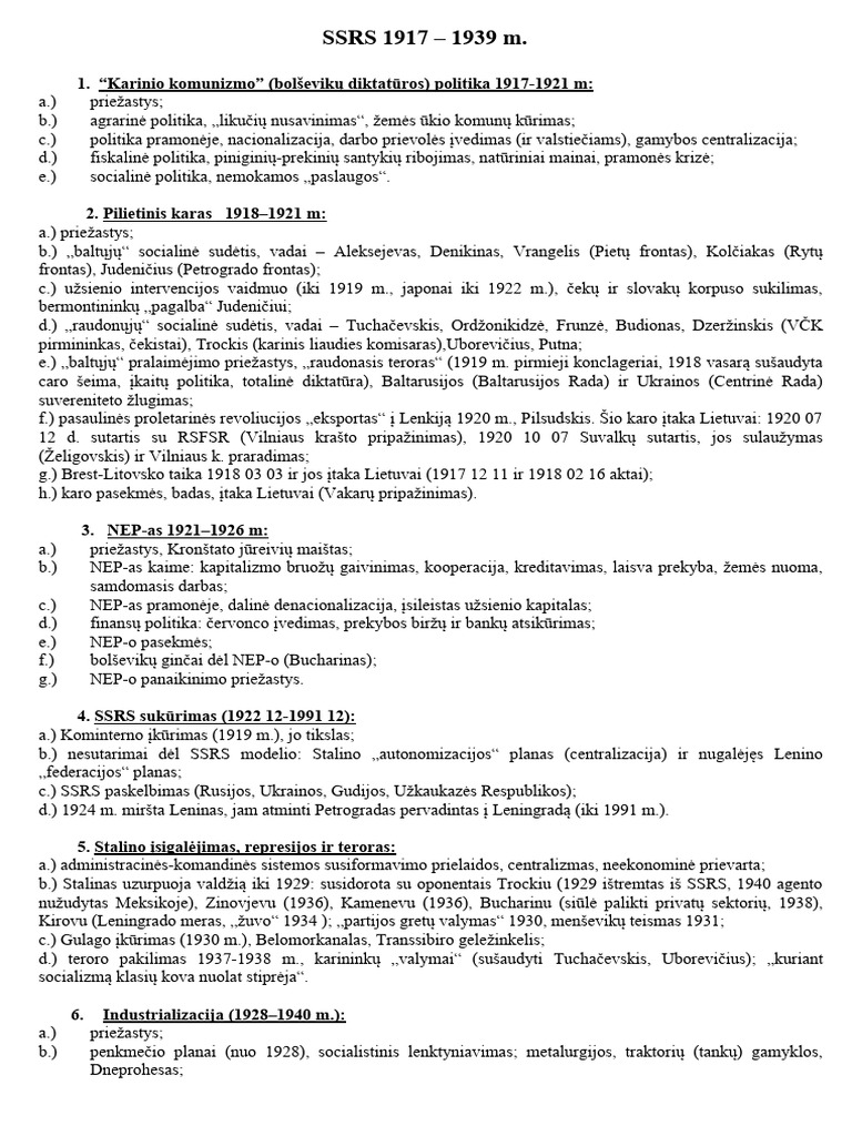 SSRS 1917 - 1939 M. | PDF