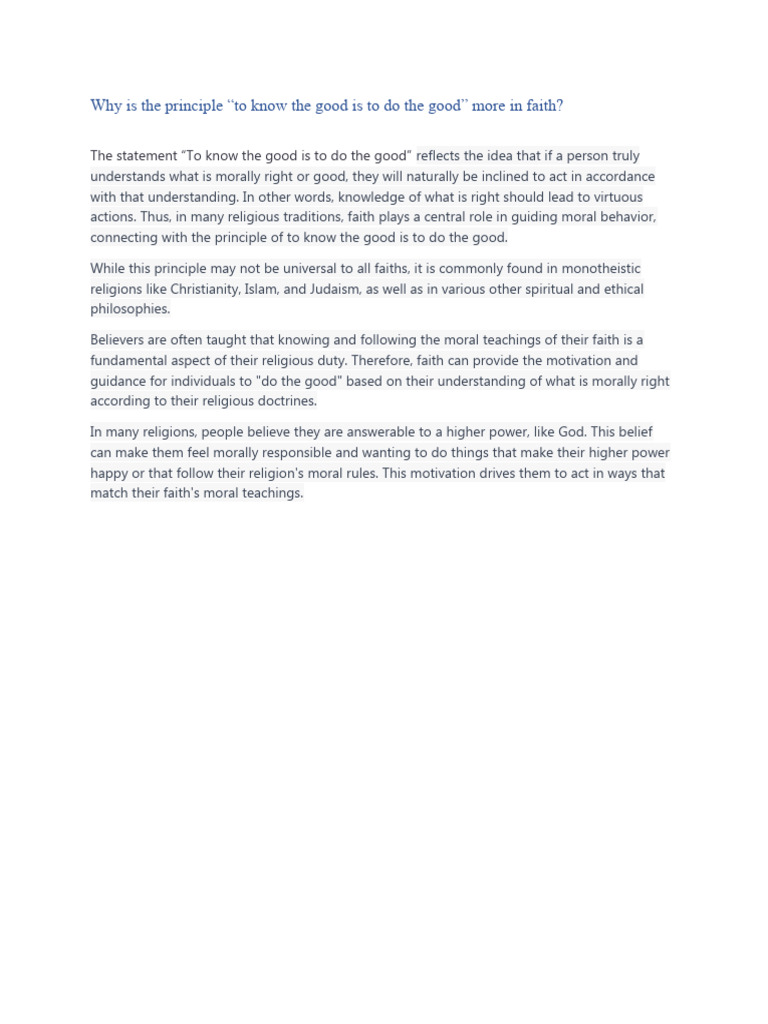 Why is the principle | PDF