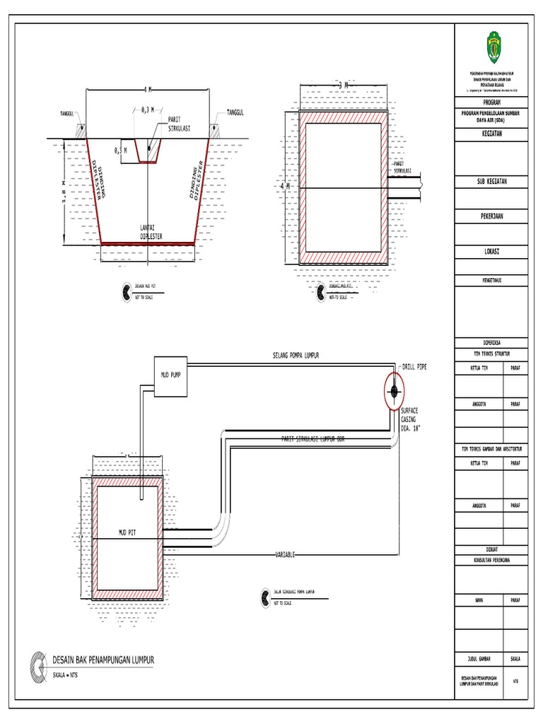 Gambar Desain Sumur Dan WTP-3 | PDF