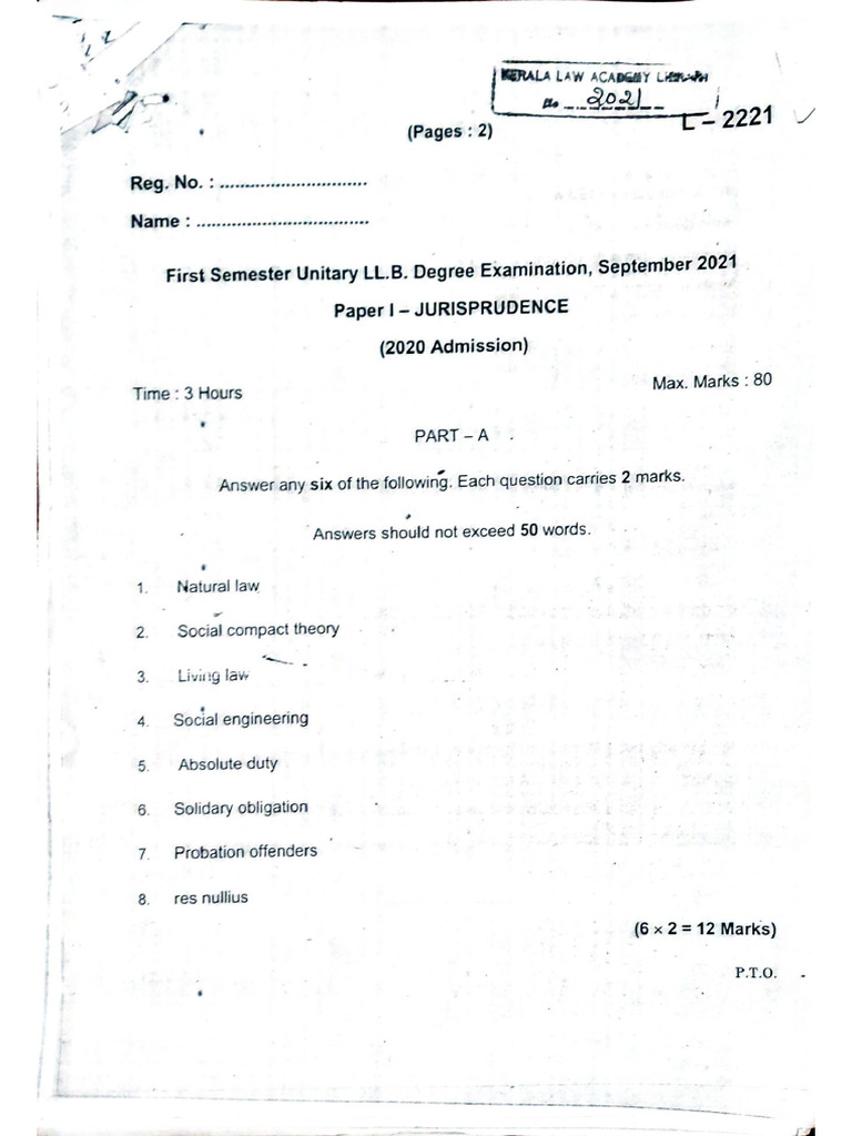 Qtn papers sem 1 2021 | PDF