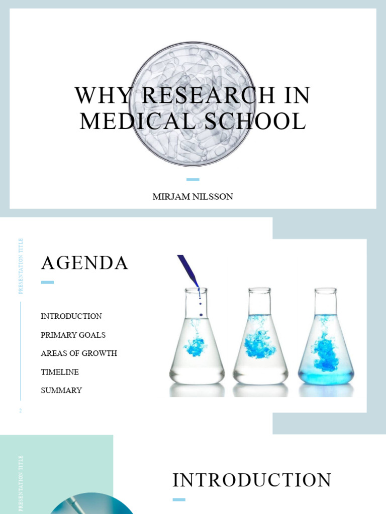 Why Research in Medical School: Mirjam Nilsson | PDF | Electronic ...