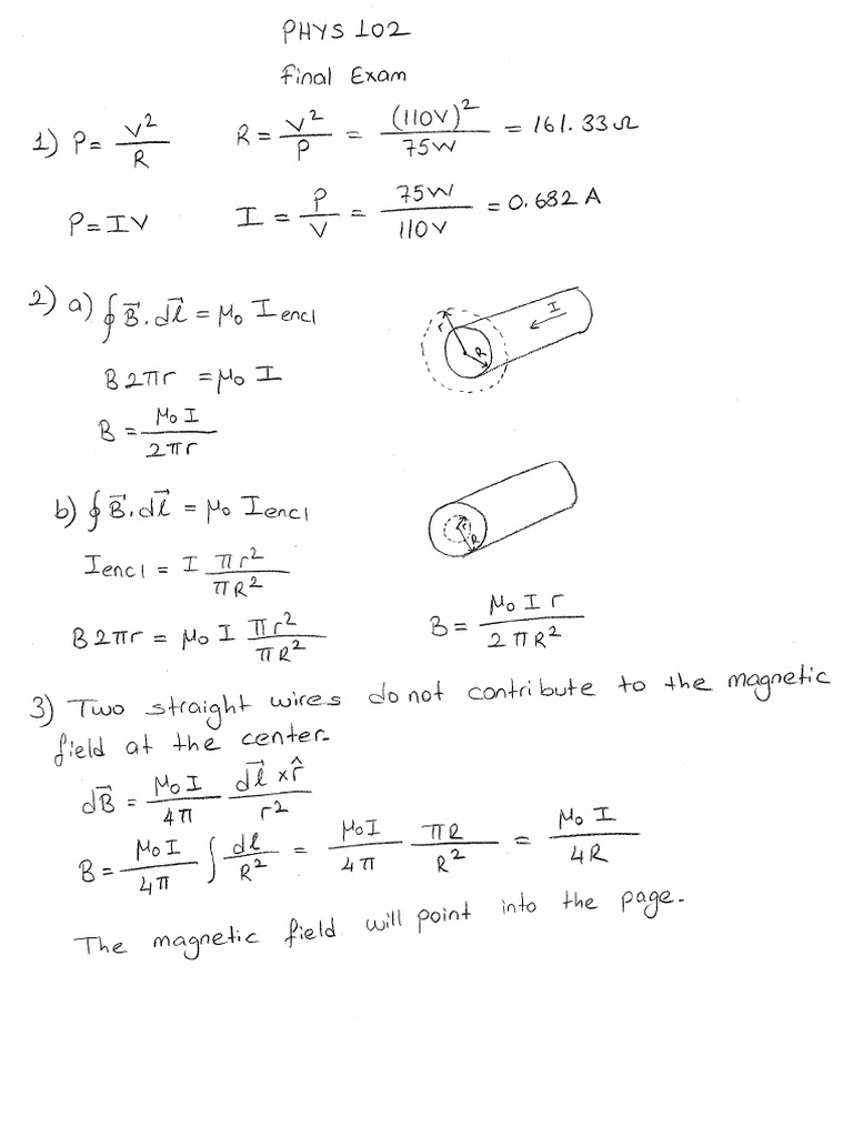 Final Exam Solution | PDF Final Exam Solution | PDF