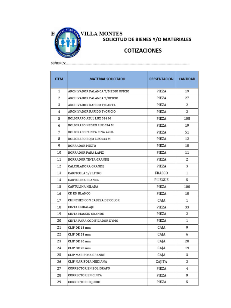 Cuadro de Compra de Material de Escritorio y Oficina-1_085735 | Descargar gratis PDF | Arco iris ...